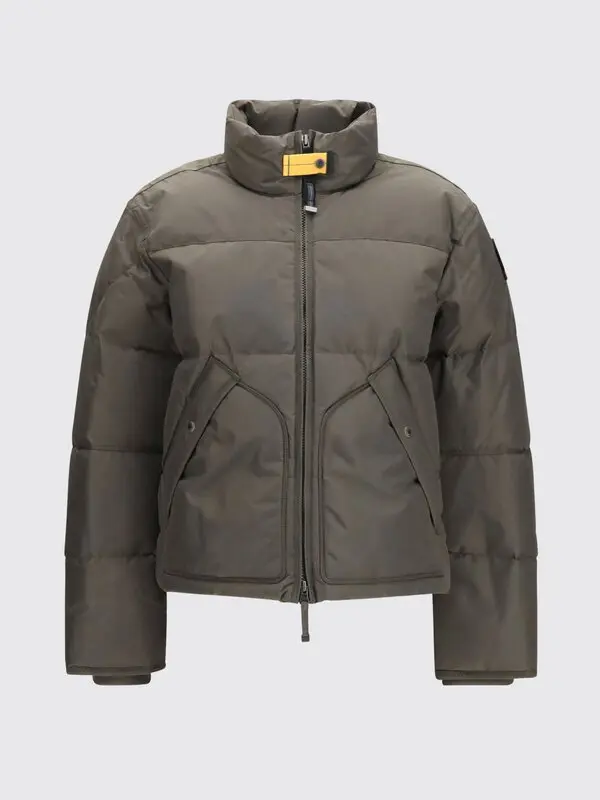 PARAJUMPERS Mallery Short Quilted Nylon Down Jacket With High Neck - Olive