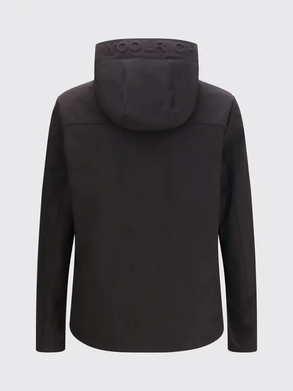 Woolrich Shell Softshell Hooded Jacket With High Neck