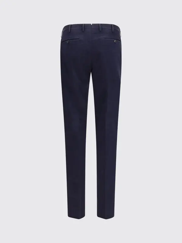 PT TORINO Slim Fit Stretch-cotton Tailored Trousers With Slash Pockets
