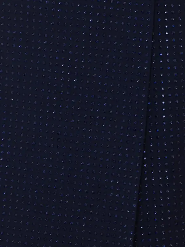 Pinko Rhinestone-embellished Crêpe Midi Wrap Skirt