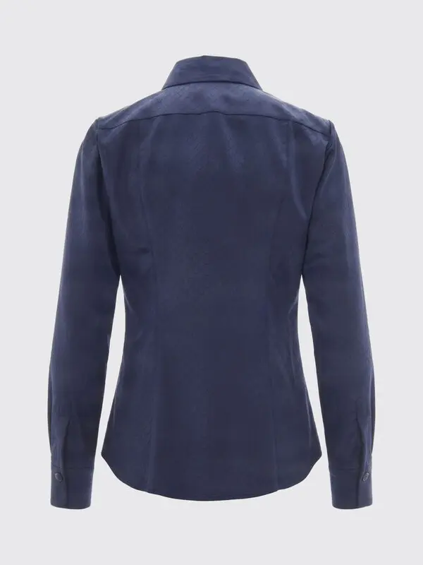 Elisabetta Franchi Slim Fit Lizard Animal Print Polyester Shirt