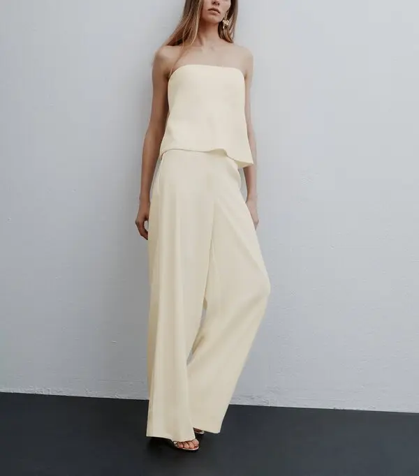 Marella Envers Satin Wide-leg Trousers
