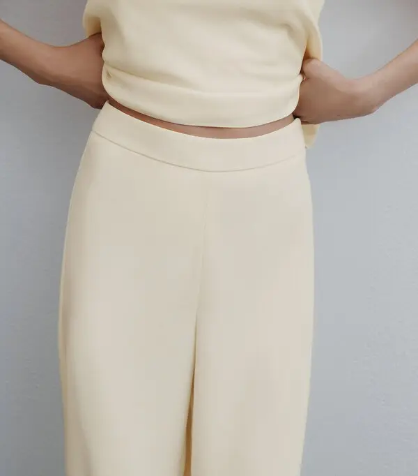 Marella Envers Satin Wide-leg Trousers