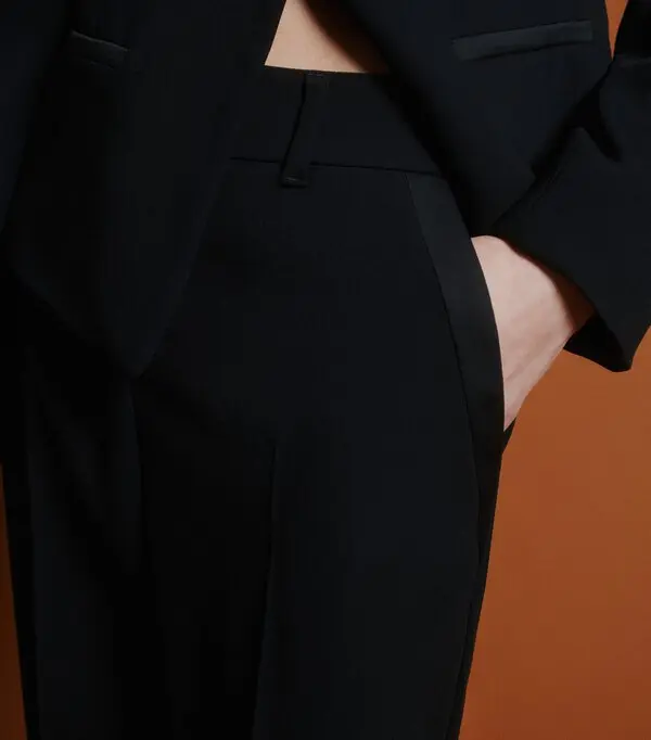 Marella Envers Satin Straight Trousers