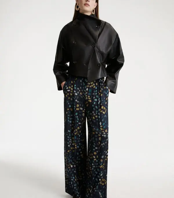 Marella Twill Printed Trousers