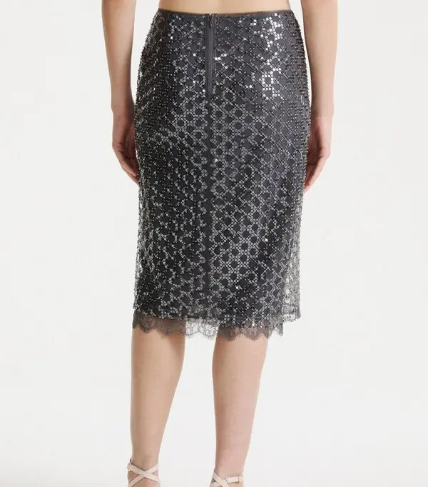 Marella Sequinned Mini Skirt