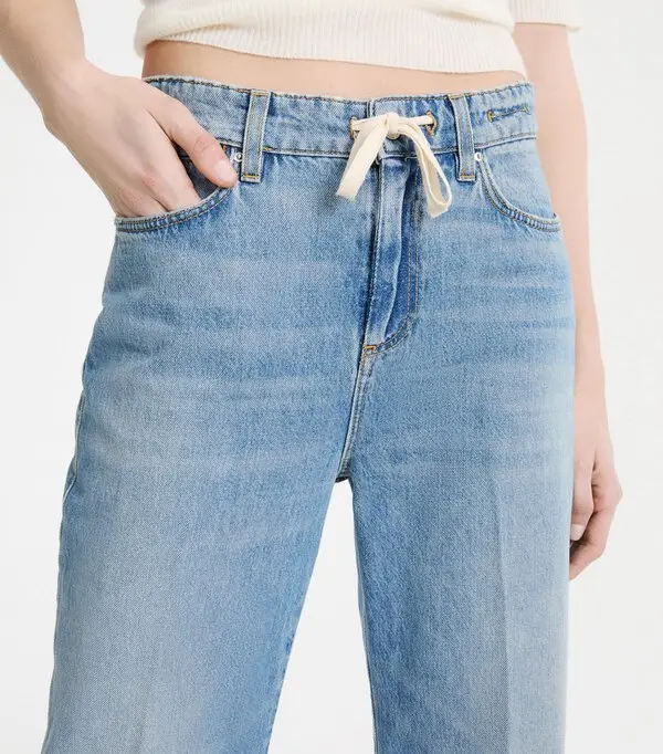Marella Drawstring High-rise Wide-leg Jeans