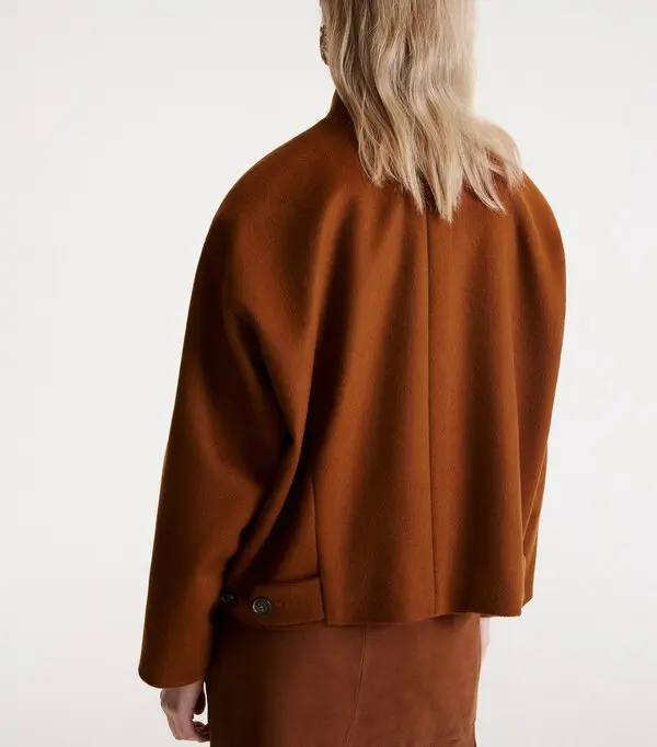 Marella Virgin Wool-cashmere Bomber Jacket