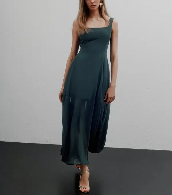 Marella Georgette Sleeveless Midi Dress