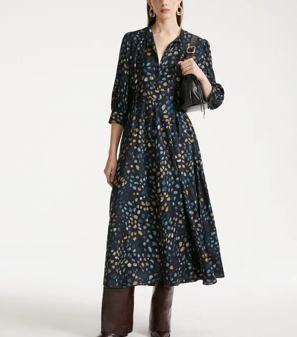 Marella Ribbon-detail Midi Shirt Dress