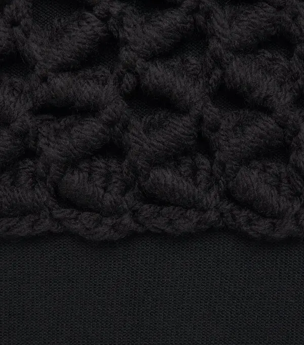 Comme Des Garçons Wool-blend Crochet Sweater Vest