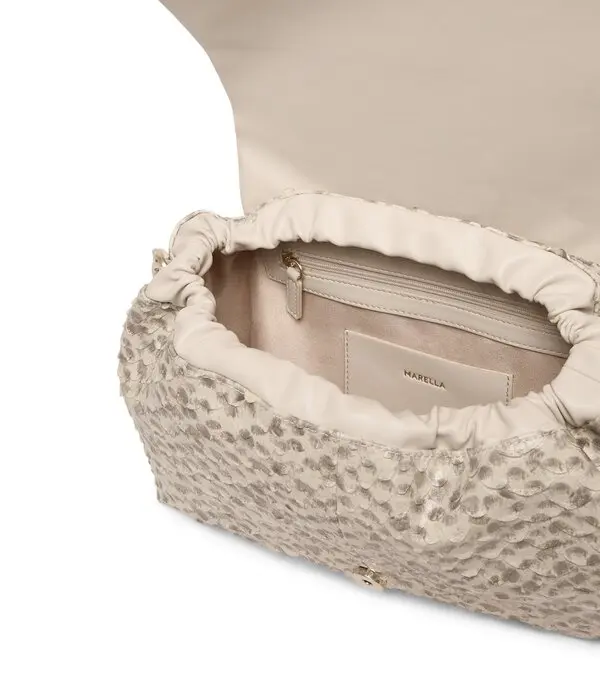 Marella Large Le Muse Clutch Bag - Beige