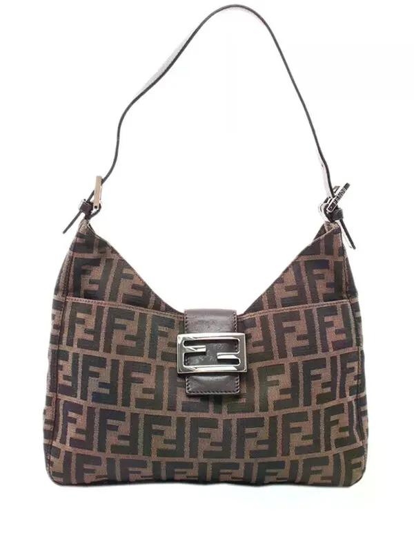 Fendi 2000-2010 Zucca Canvas Shoulder Bag
