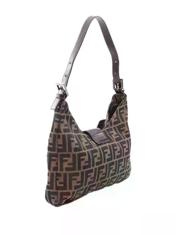 Fendi 2000-2010 Zucca Canvas Shoulder Bag