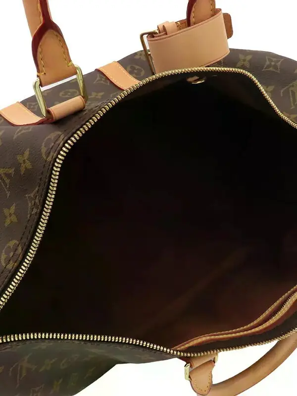 LOUIS VUITTON 2020 Monogram Keepall Bandouliere 45 Travel Bag - Brown