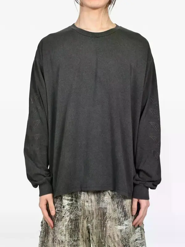 ALEXANDER DIGENOVA Logo-print Washed-effect T-shirt