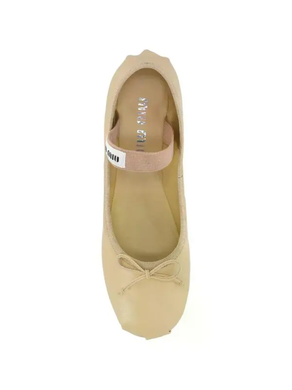 Miu Miu Leather Ballerinas