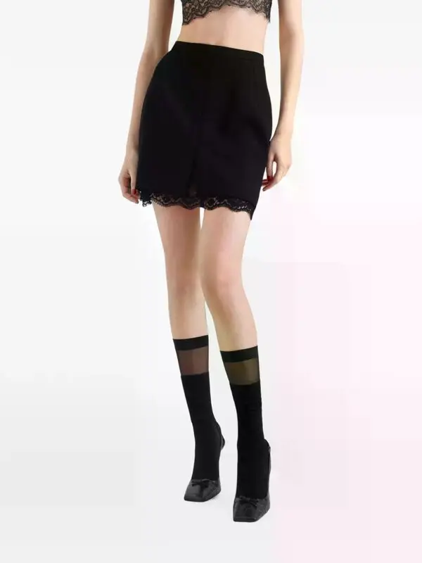 Dolce & Gabbana Double-crêpe-wool Skirt