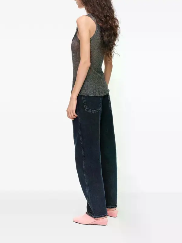 Bimba Y Lola Barrel Dark- Denim Leg 5-pocket Trousers