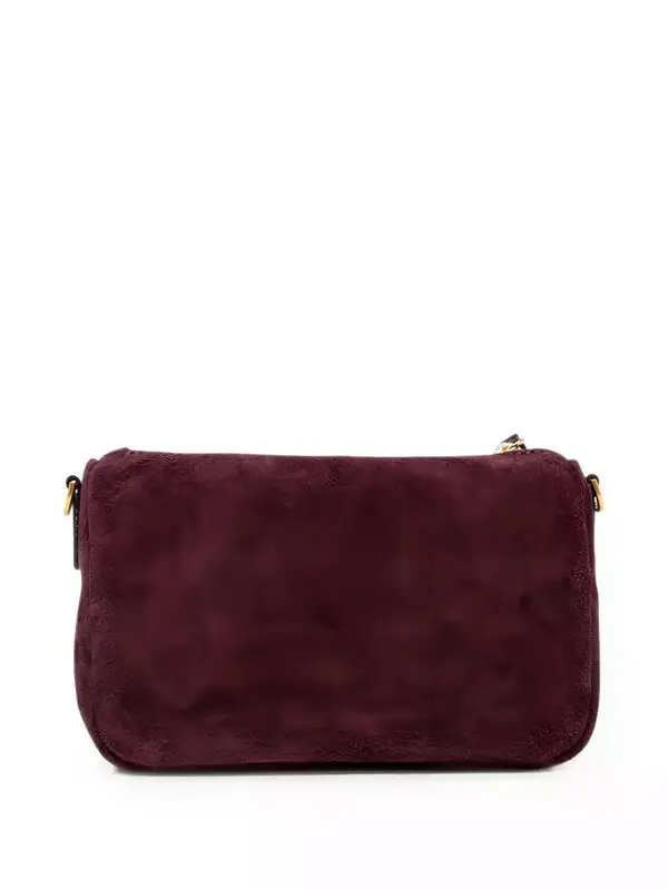GIANNI CHIARINI Small Nora Suede Leather Shoulder Bag - Red