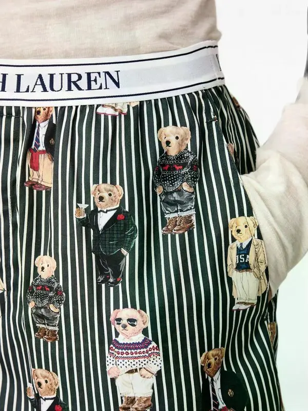 Polo Ralph Lauren Polo Bear Striped Pajama Shorts