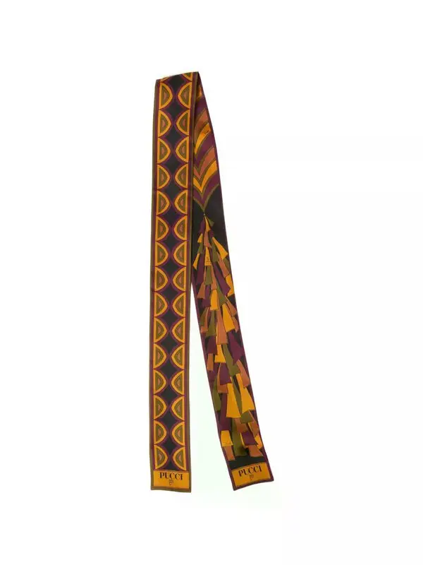 Emilio Pucci Mixed Print Silk Bandeau
