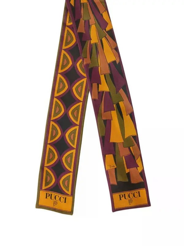 Emilio Pucci Mixed Print Silk Bandeau