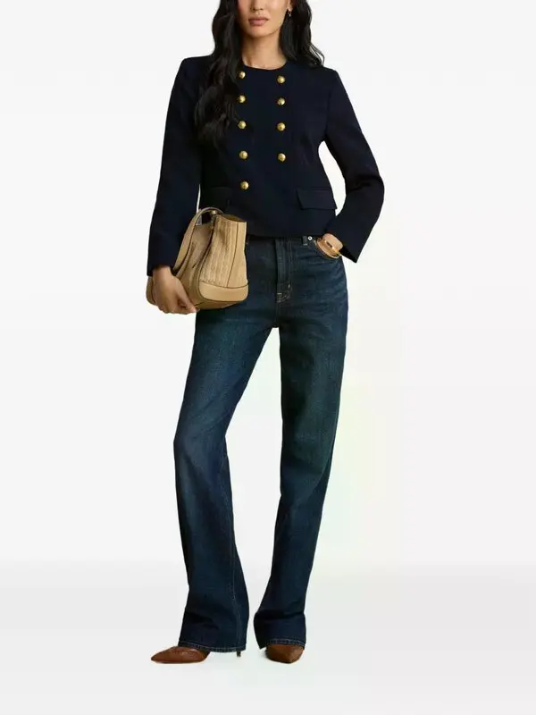 Ralph Lauren Double-breasted Sablé Crepe Jacket