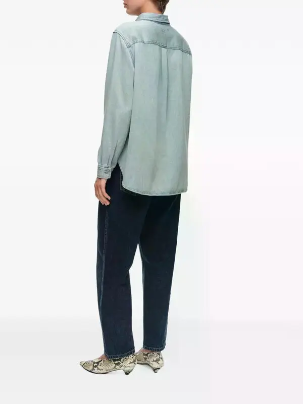 Bimba Y Lola Light Straight Fluid Denim Shirt
