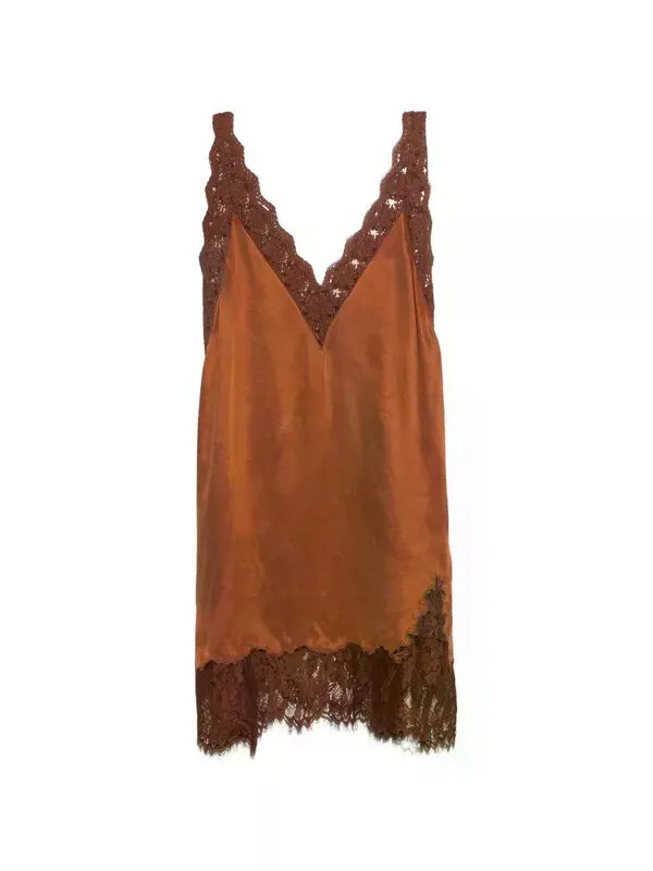 Bimba Y Lola Toffee A-line Camisole Top - Brown