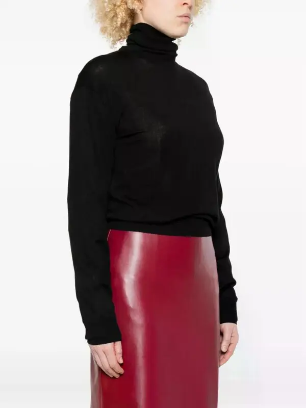 Saint Laurent Turtleneck Long-sleeve Sweater