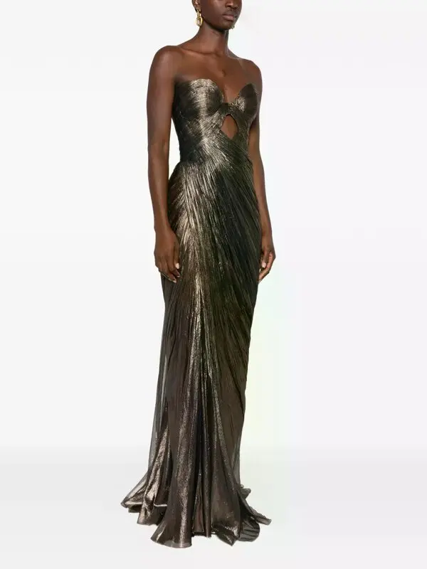 MARIA LUCIA HOHAN Zephyra Strapless Cut-out Maxi Dress