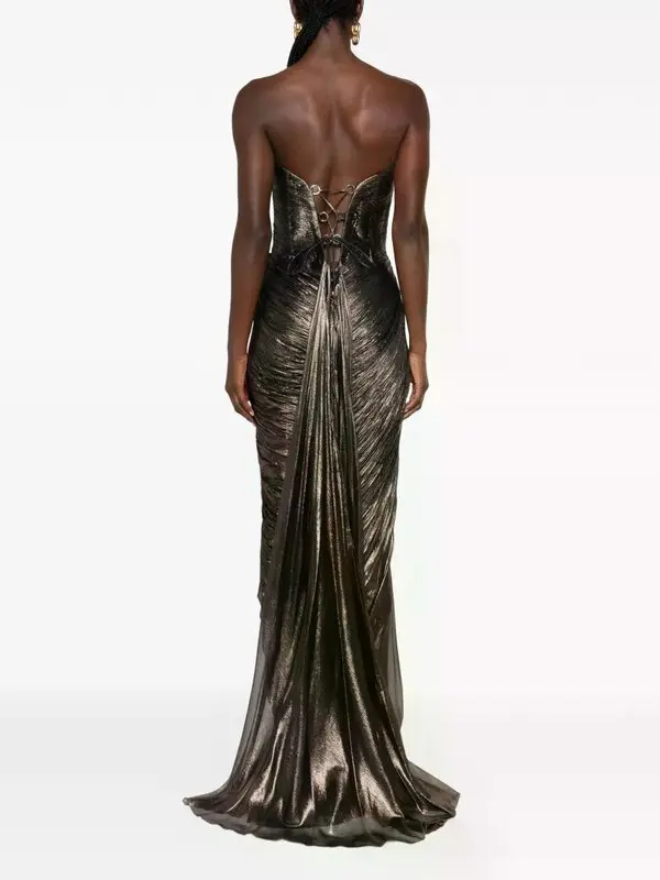 MARIA LUCIA HOHAN Zephyra Strapless Cut-out Maxi Dress