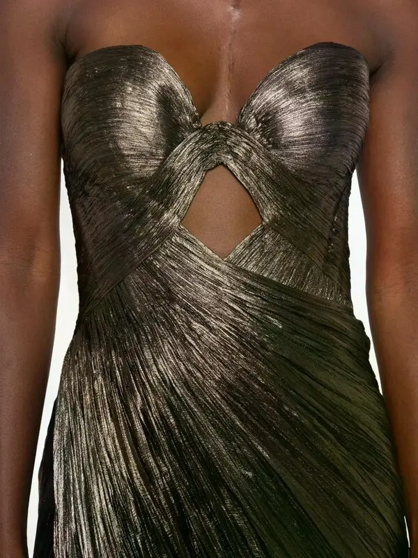 MARIA LUCIA HOHAN Zephyra Strapless Cut-out Maxi Dress