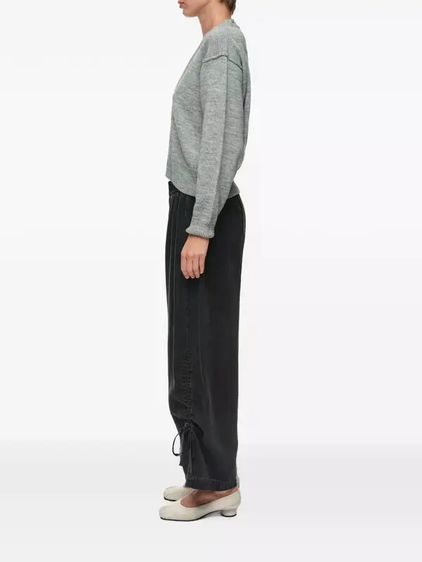 Bimba Y Lola Faded Ruched Denim Jogger Trousers