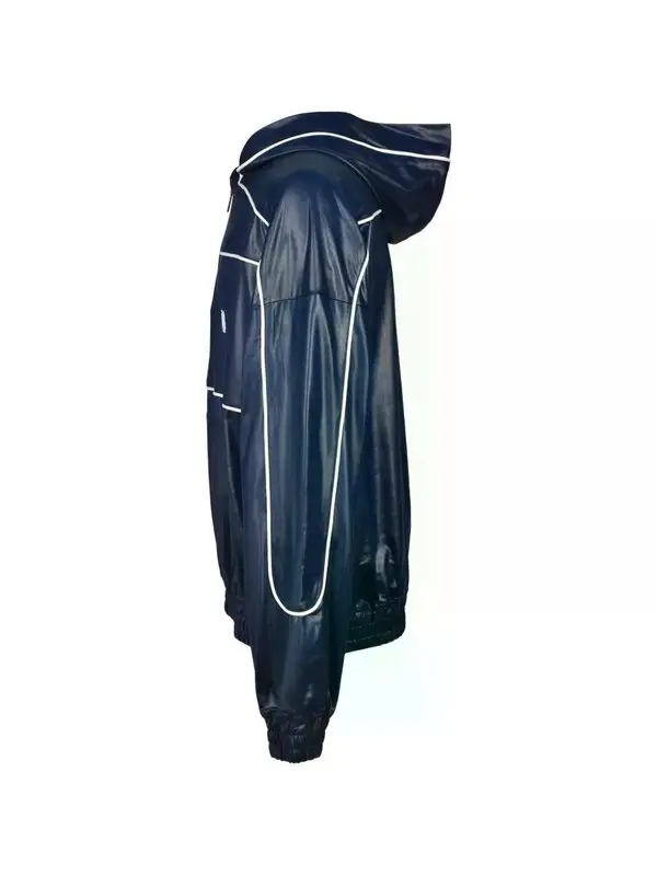 BREATH Piping-detail Half-zip Hoodie