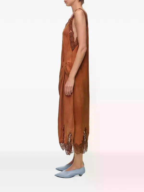 Bimba Y Lola Toffee Camisole Dress With Knot