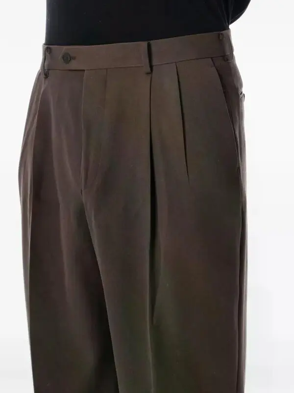 Auralee Pleated Straight-leg Trousers