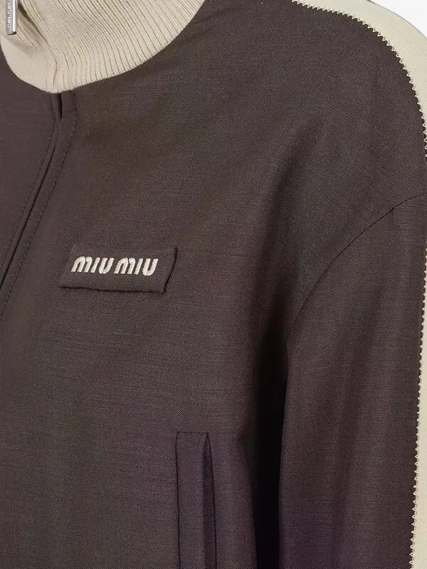 Miu Miu Kid-mohair Blouson Jacket