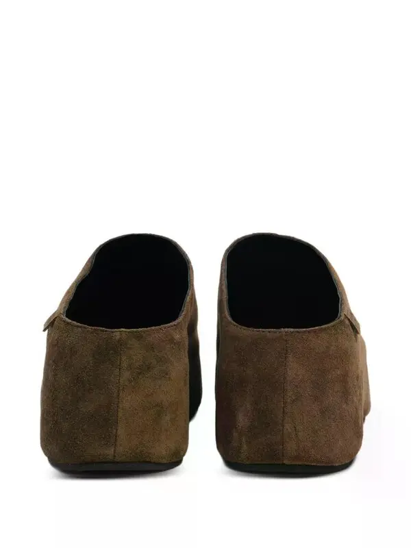 Bimba Y Lola Dark- Suede Platform Clogs