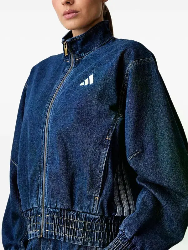 Adidas Stadium Washed-denim Loose-fit Jacket