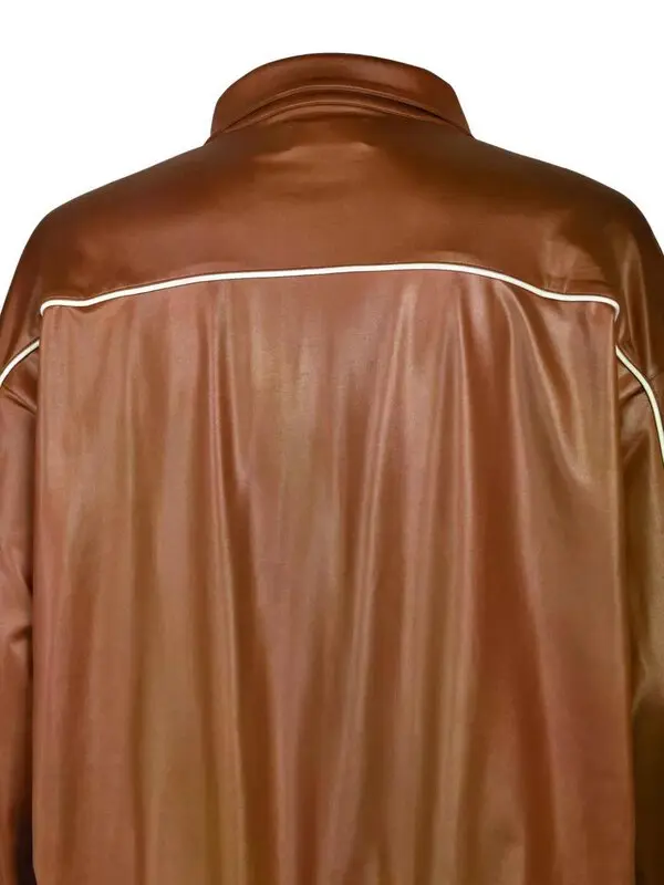 BREATH Piping Coating Jacket - Brown
