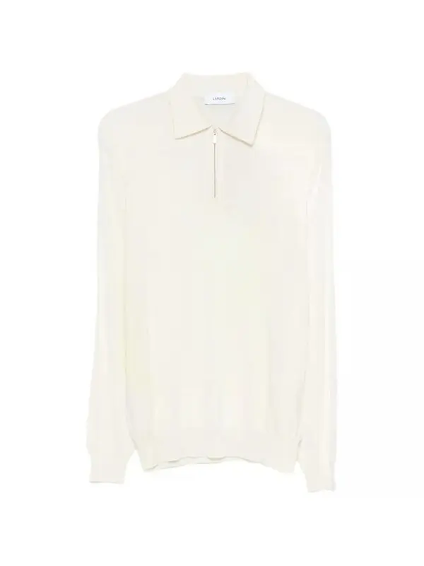 LARDINI Zip-fastening Polo Shirt - Neutrals