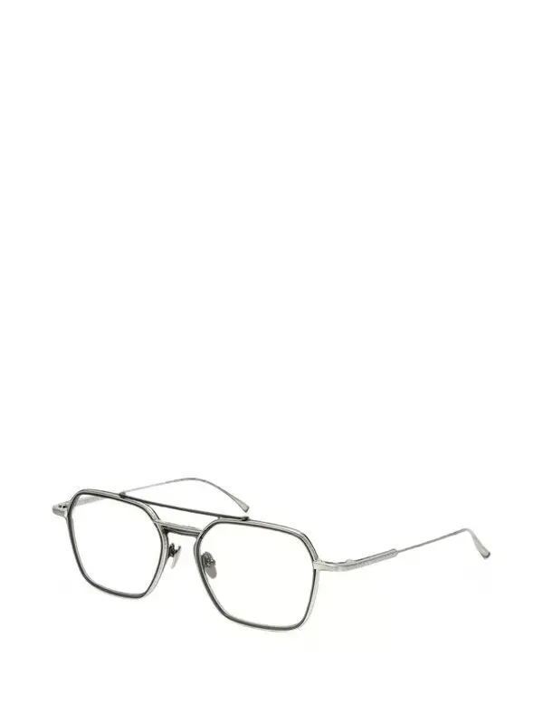 MASUNAGA Clematis Geometric-frame Glasses