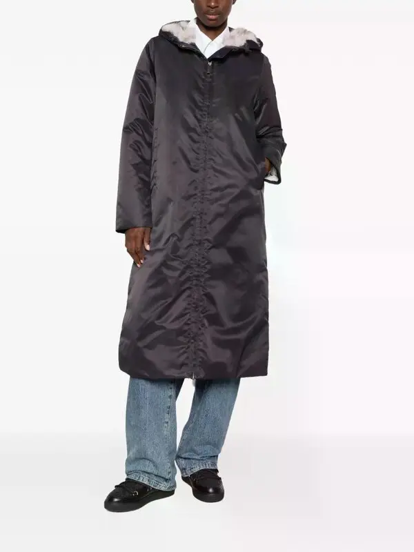 K-WAY Oller Faux-fur Hooded Coat - Black