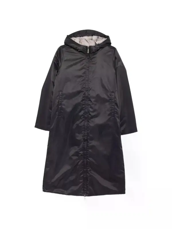 K-WAY Oller Faux-fur Hooded Coat - Black