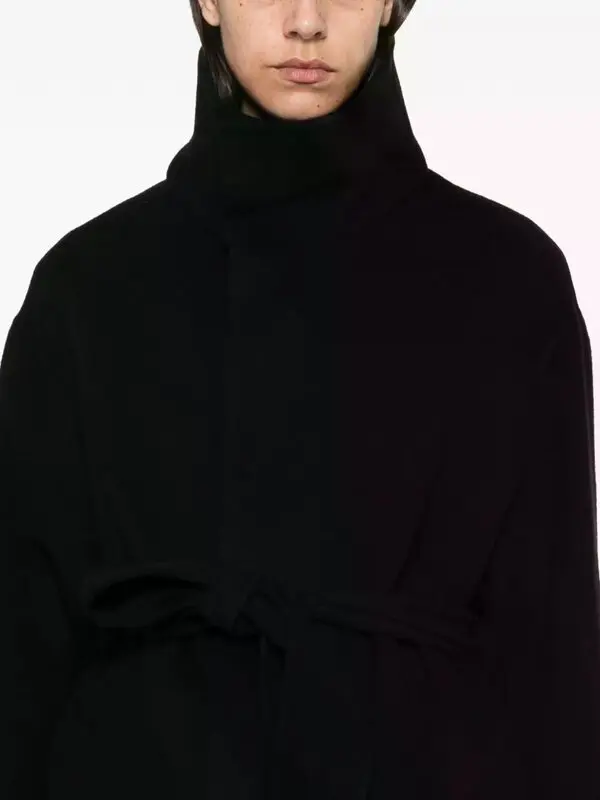 AIN AMOR Belted High-neck Coat