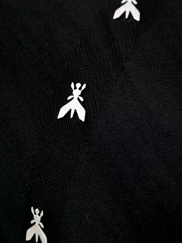 Patrizia Pepe Fly-embellished Raglan-sleeve Sweater
