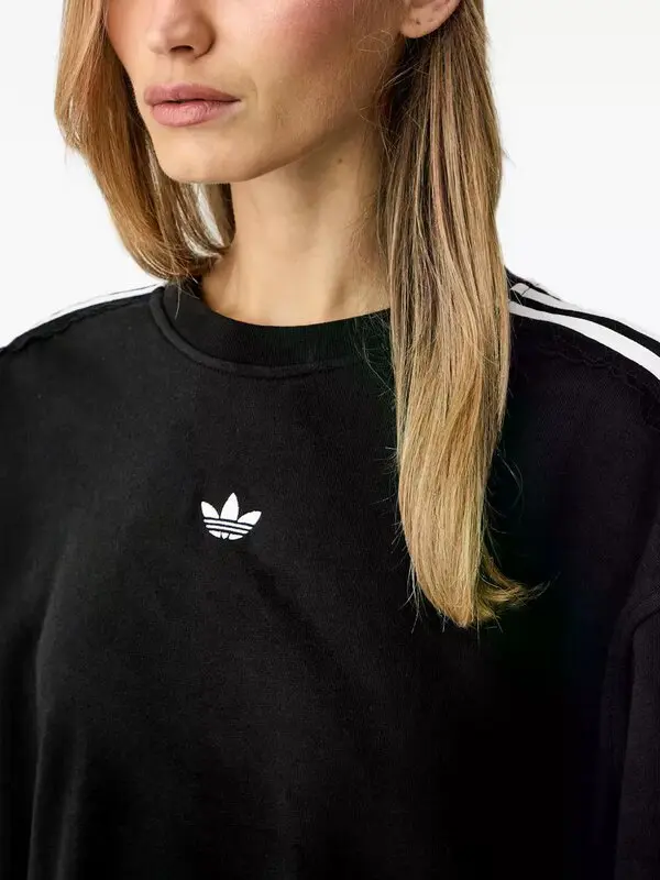 Adidas Lace-trim Side-stripe Sweater