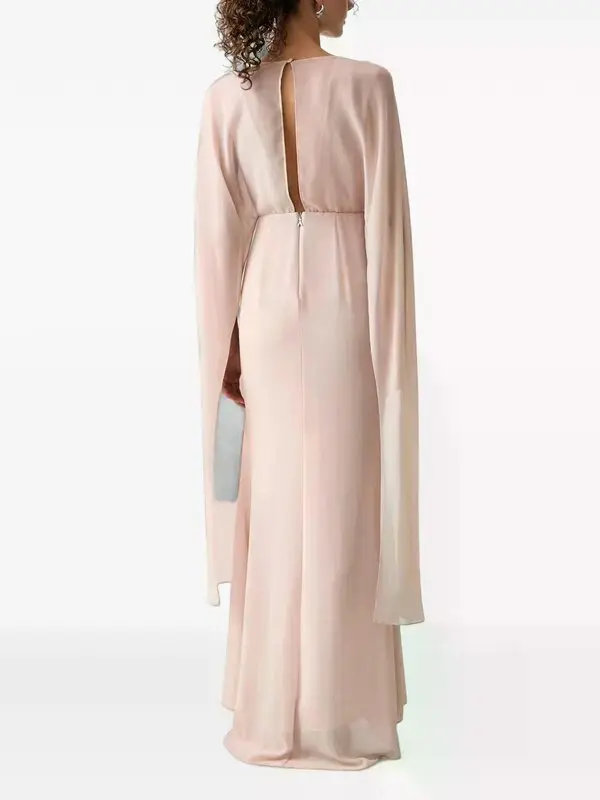 Patrizia Pepe Cape-sleeve Cutout Dress